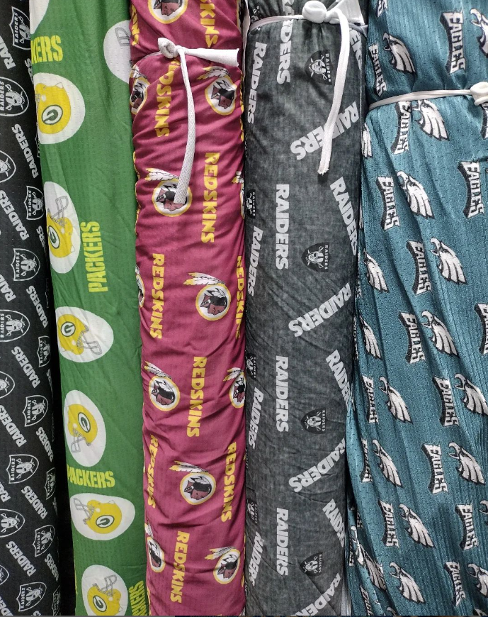 NFL designer Inspired Spandex Fabric | Designer Spandex and More