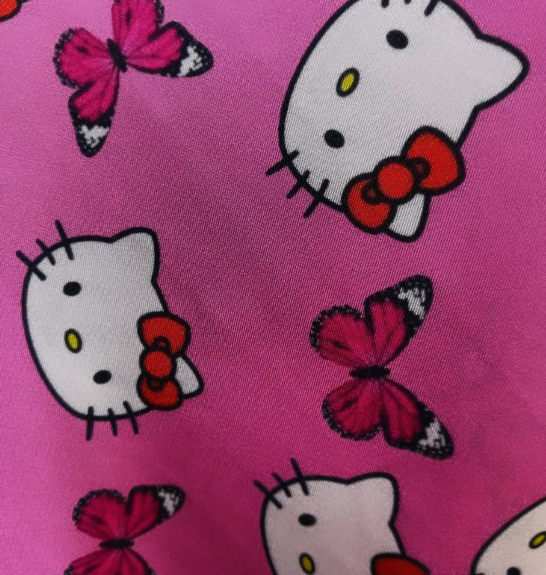 Hello KItty designer Inspired Spandex Fabric | Designer Spandex and More