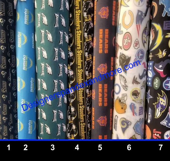 NFL team inspired spandex | Designer Spandex & More